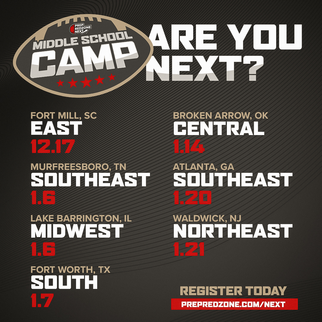 Introducing the Prep Redzone Next Middle School Camp - Prep Redzone