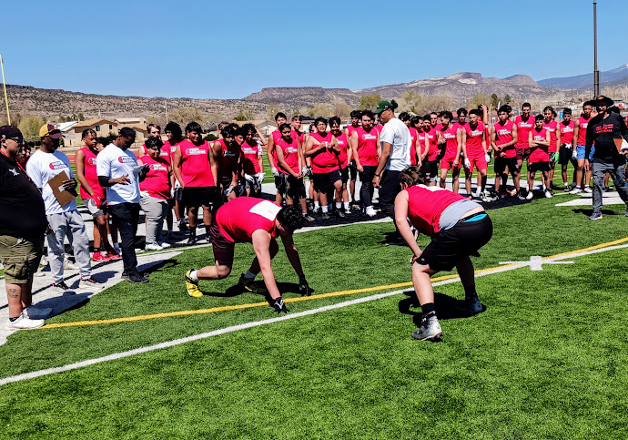 Sights and Sounds: Prep Redzone Combine in Grants - Prep Redzone