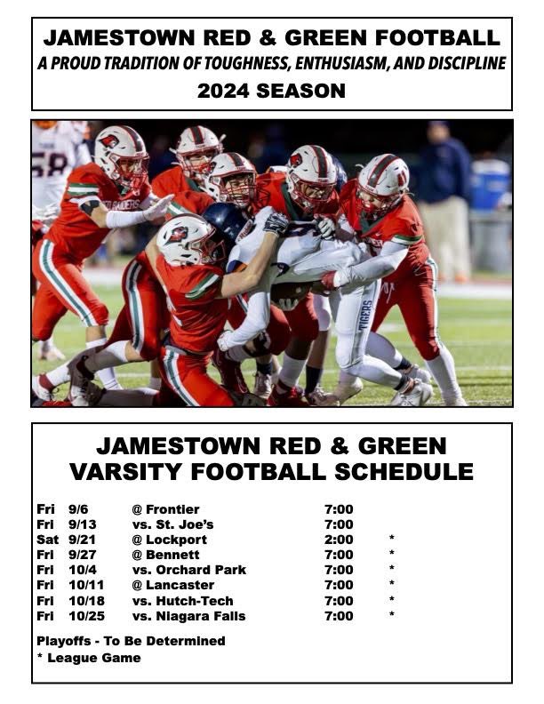 PRZNY Team Previews: Jamestown Red & Green - Prep Redzone