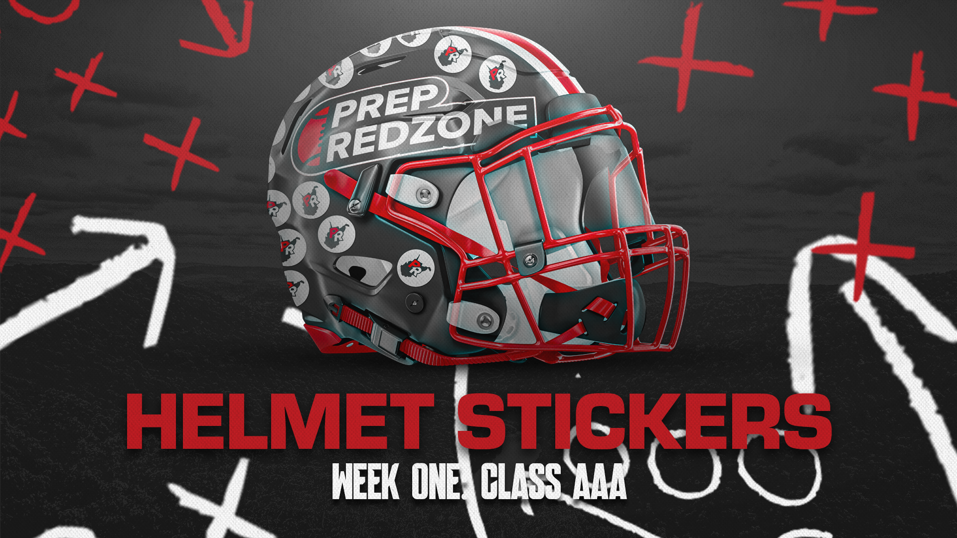 Week One Helmet Stickers: Class AAA - Prep Redzone